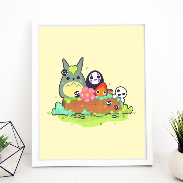 Ghibli No Face Print - Etsy