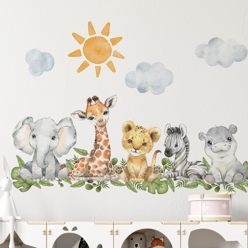 Safari Wall Decal - Etsy