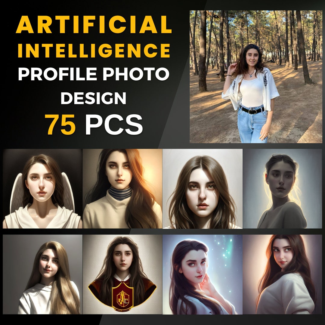 Custom AI Portrait From Your Photo - 75 Pieces Personalized Digital Art ...