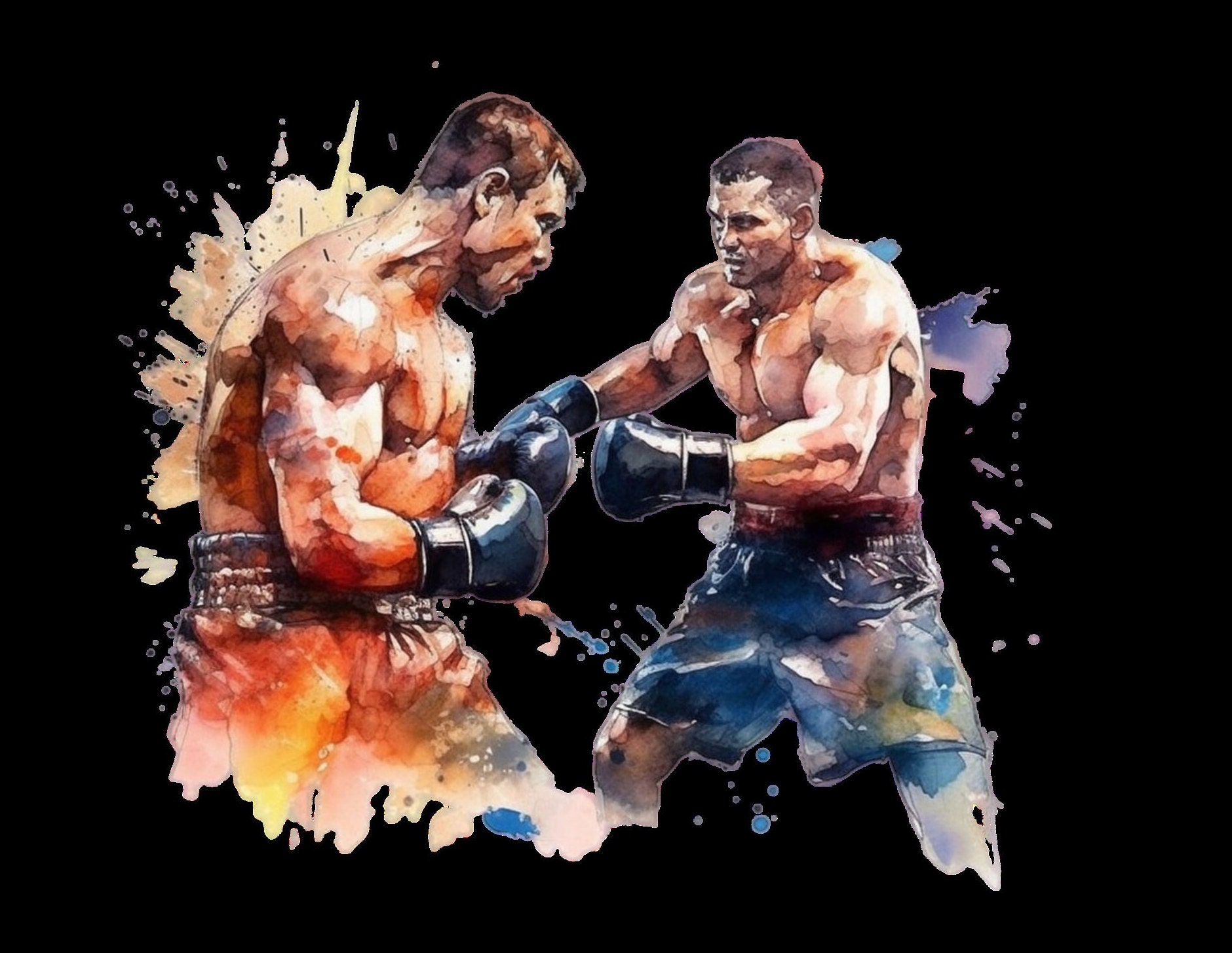 Boxing Clip Art Boxer Clip Art Muay Thai Kickboxing MMA Jiu - Etsy