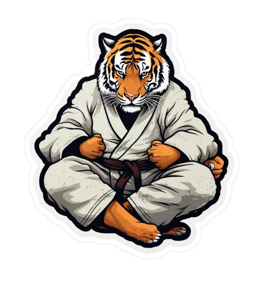 Tiger Jiu-jitsu, MMA, Boxing, Kickboxing, Martial Artskiss-cut Vinyl ...
