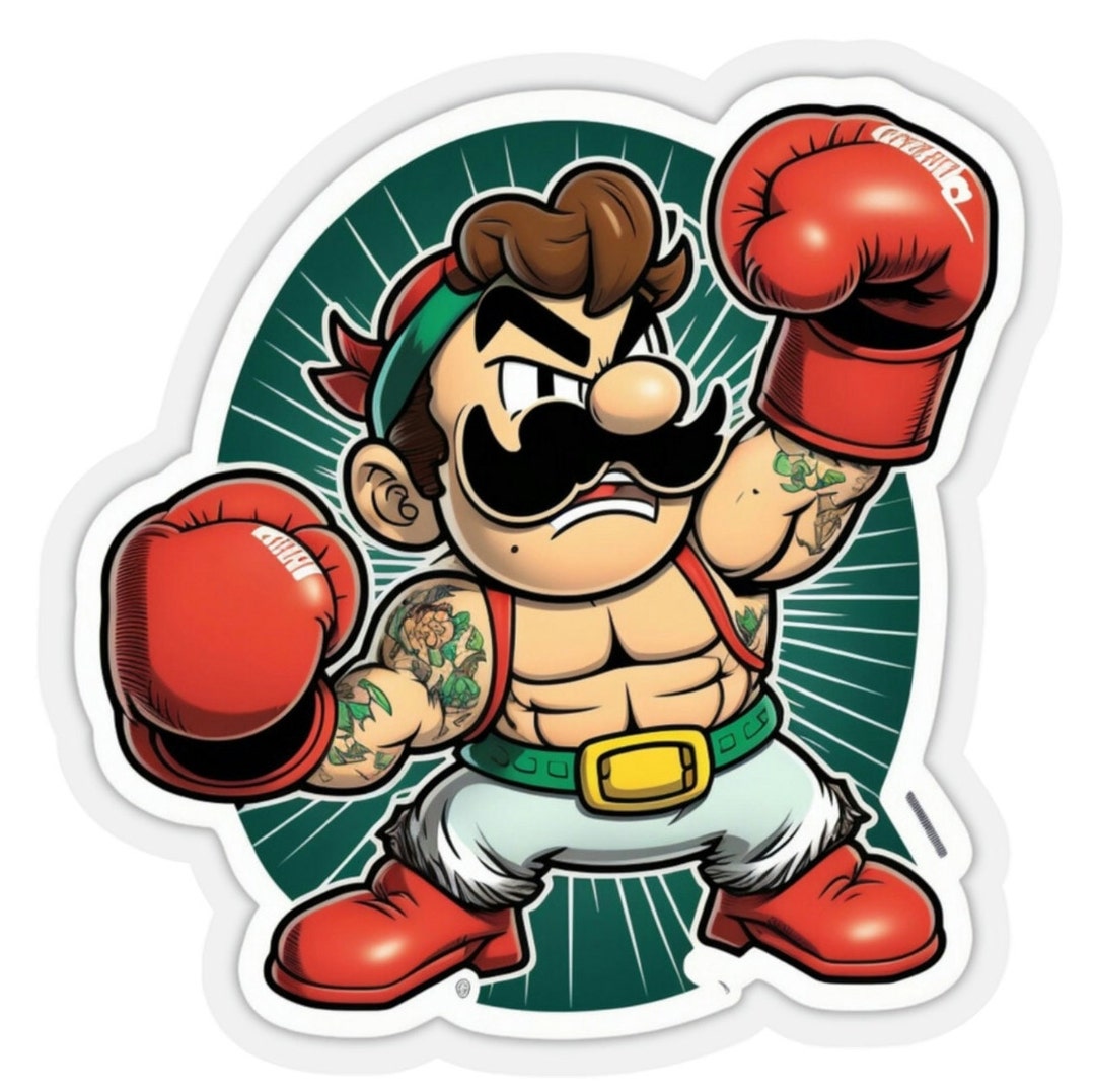 Mario the Boxer Kiss-cut Stickers - Etsy