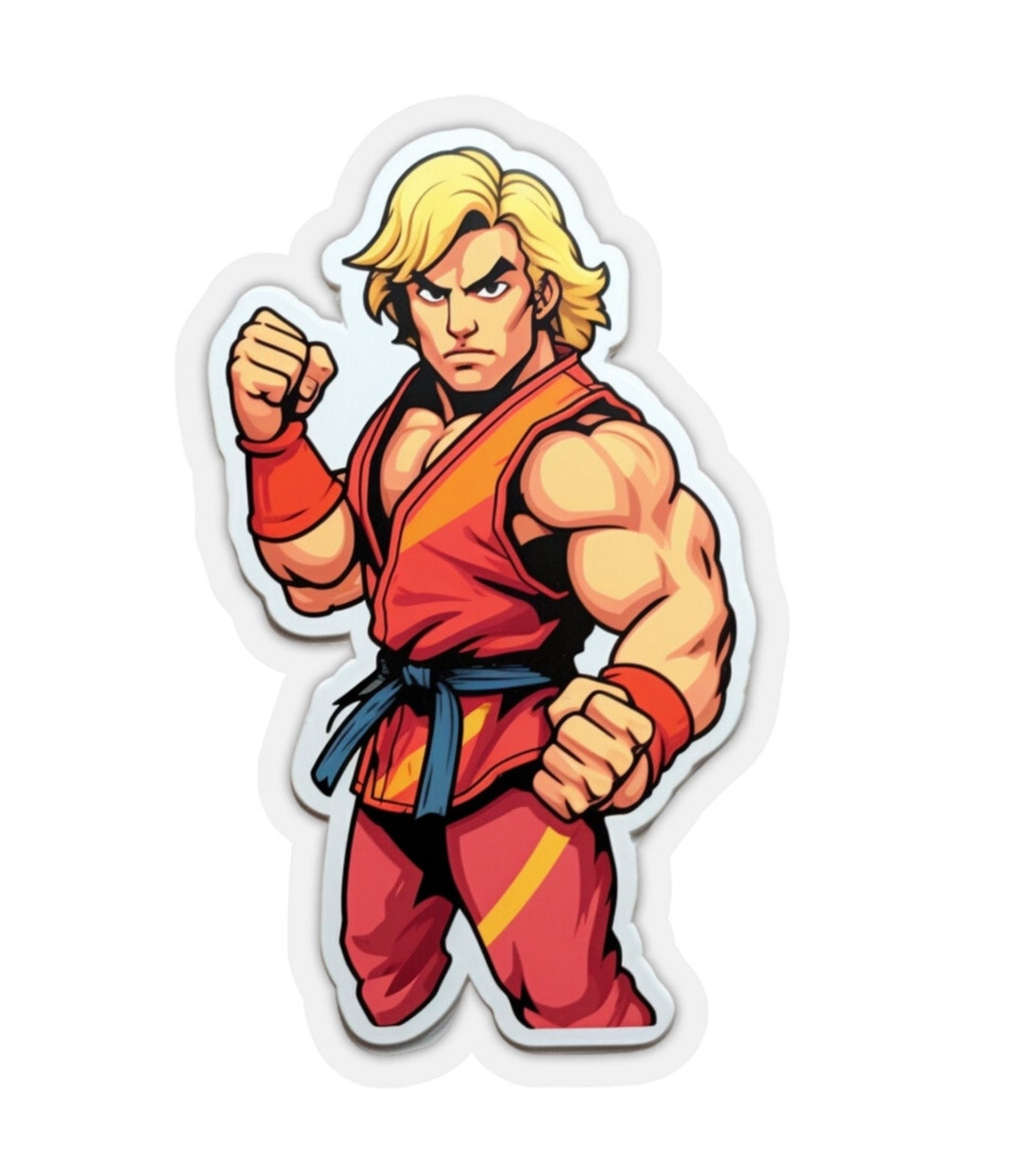 Street Fighter Ken Boxing Martial Arts Kickboxing Video Game Birthday ...