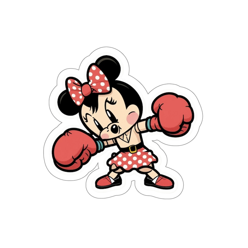 Minnie Mouse Boxer/ Kickboxer MMA Boxing Kiss-cut Stickers - Etsy