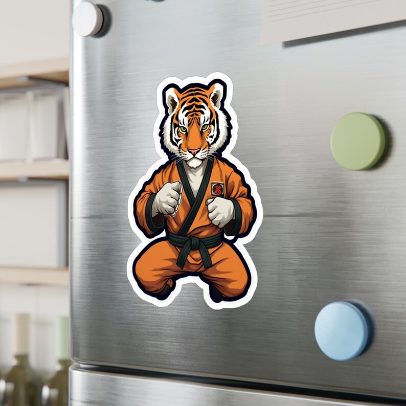 Tiger Jiu-jitsu,mma,kickboxing, Boxing Cat for Her for Him Kiss-cut ...