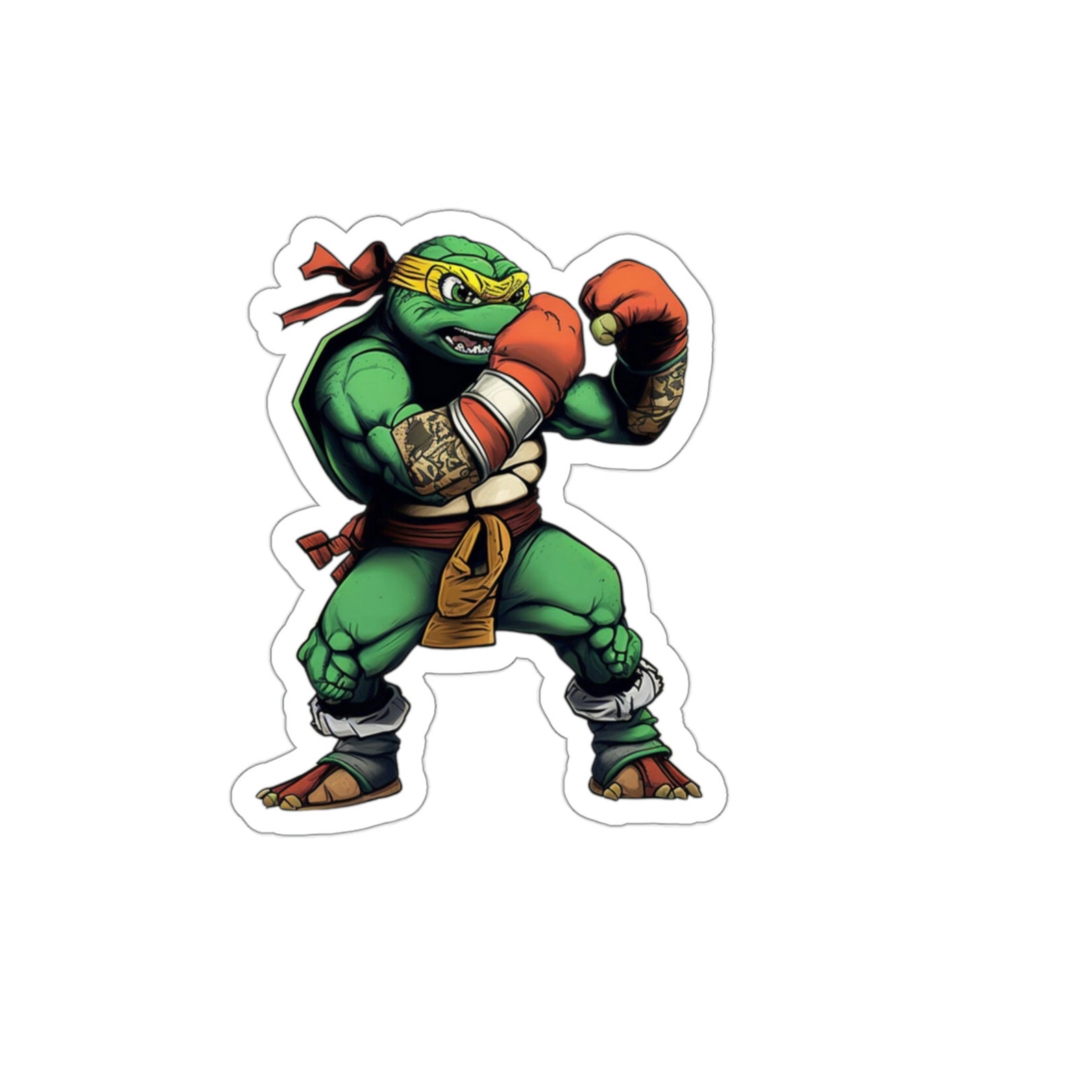 Mikey TMNT Sticker Kiss-cut Stickers - Etsy