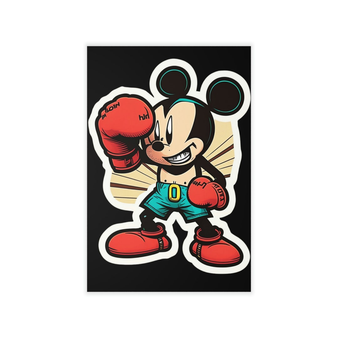 Mickey the Boxer, Boxing, Muay Thai Kickboxing Wall Decals - Etsy