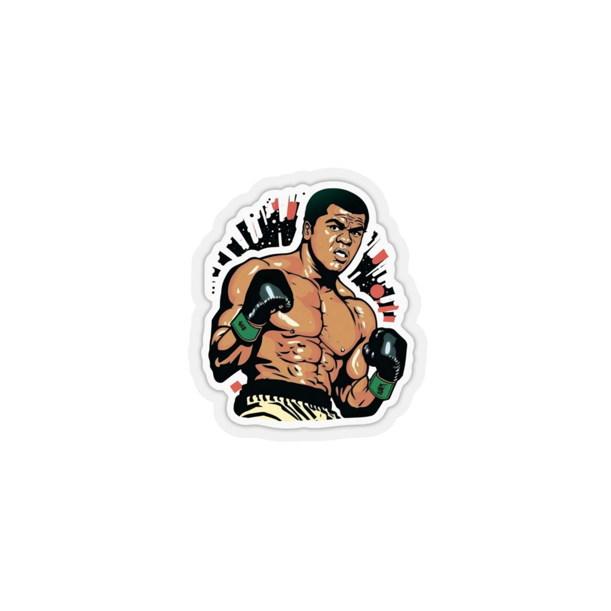 Muhammad Ali Boxing Kiss-cut Stickers - Etsy