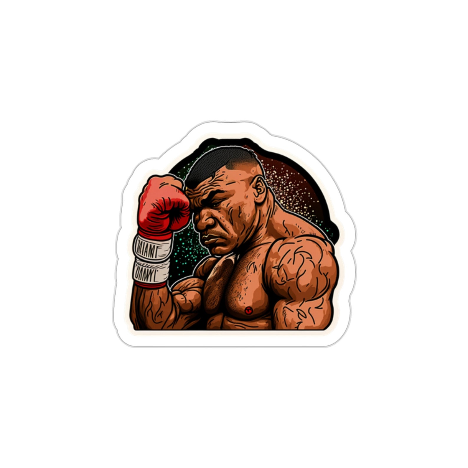 Mike Tyson Boxing Boxer Kickboxing Muay Thai Sticker Gift for Him MMA ...