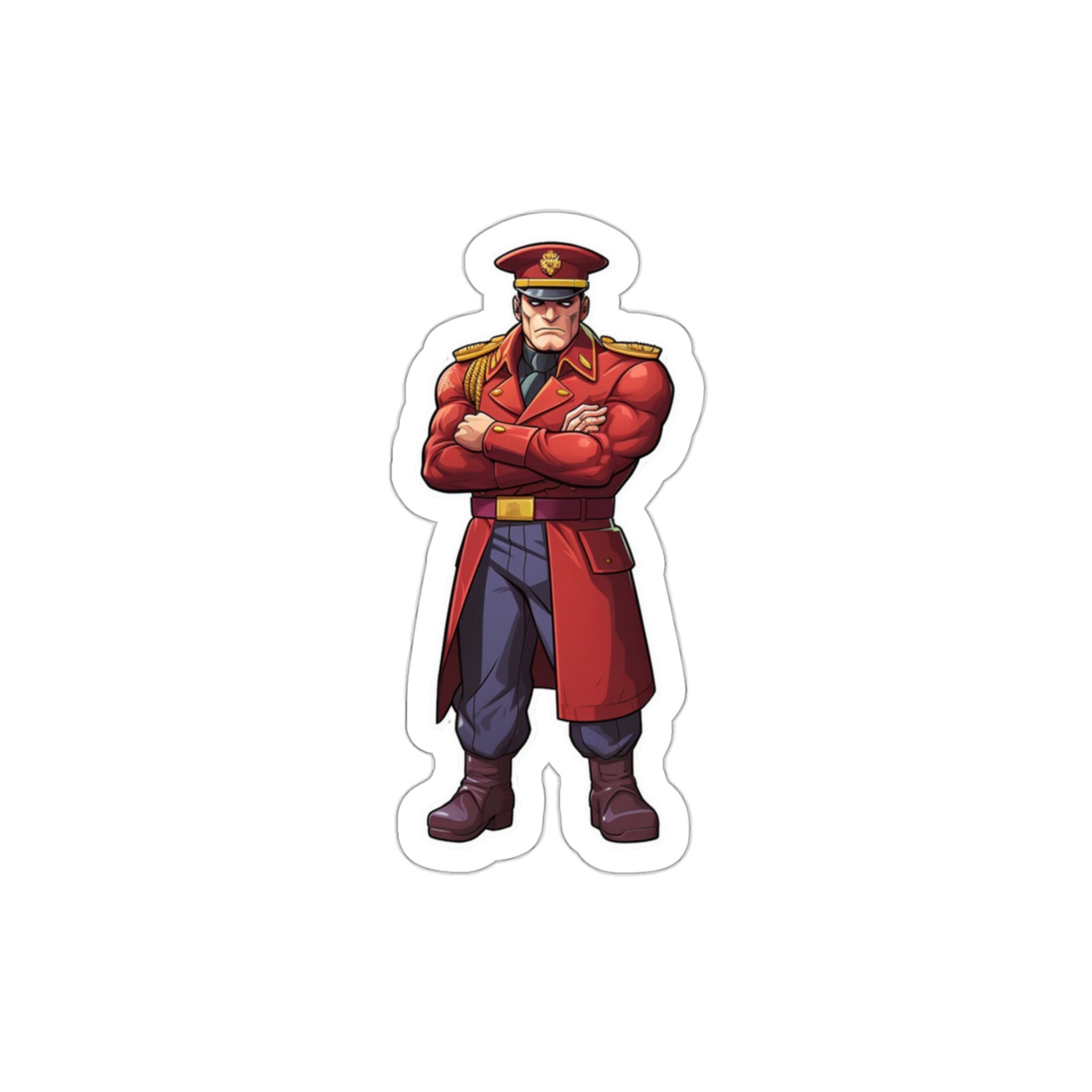 Street Fighter| M. Bison Video Game Sticker Birthday Sticker Boxing MMA ...