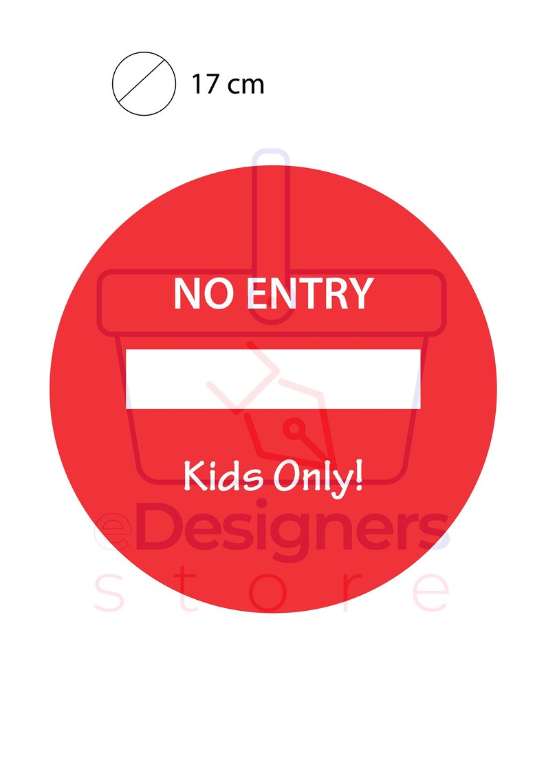 No Entry Sign for Kids, No Entry, Door Sign, for Kids, Home, Door Sign ...