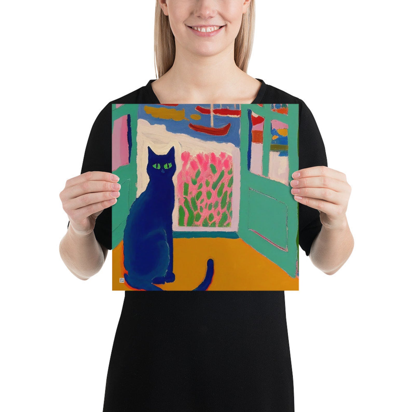 Henri Matisse Cat Print, Matisse Open Window Cat, Black Cat Art, Henri ...