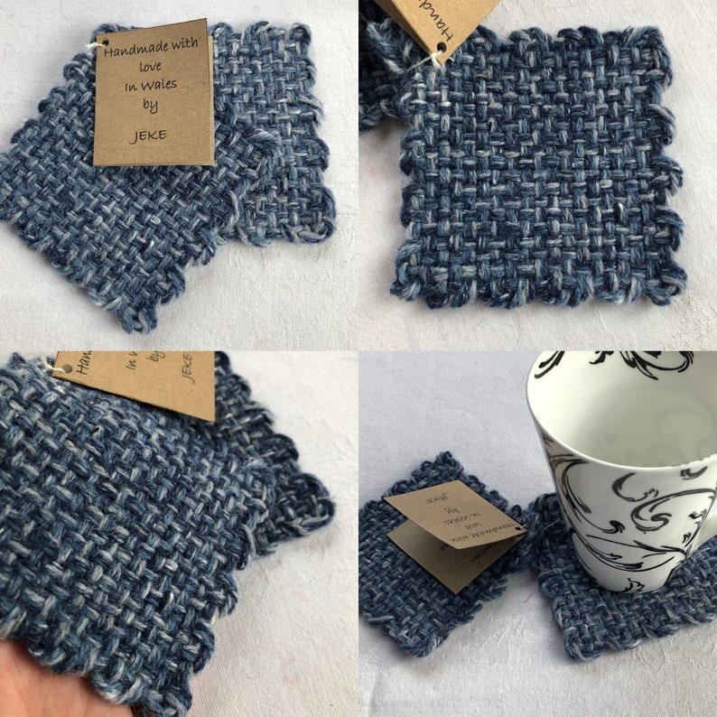 Handwoven Wool Coasters by Esgair Fibres | 100% Wool, Alpaca Yarn ...