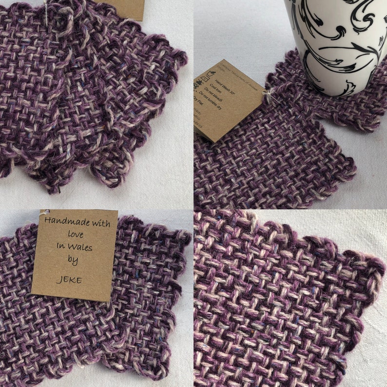 Handwoven Wool Coasters by Esgair Fibres | 100% Wool, Alpaca Yarn ...