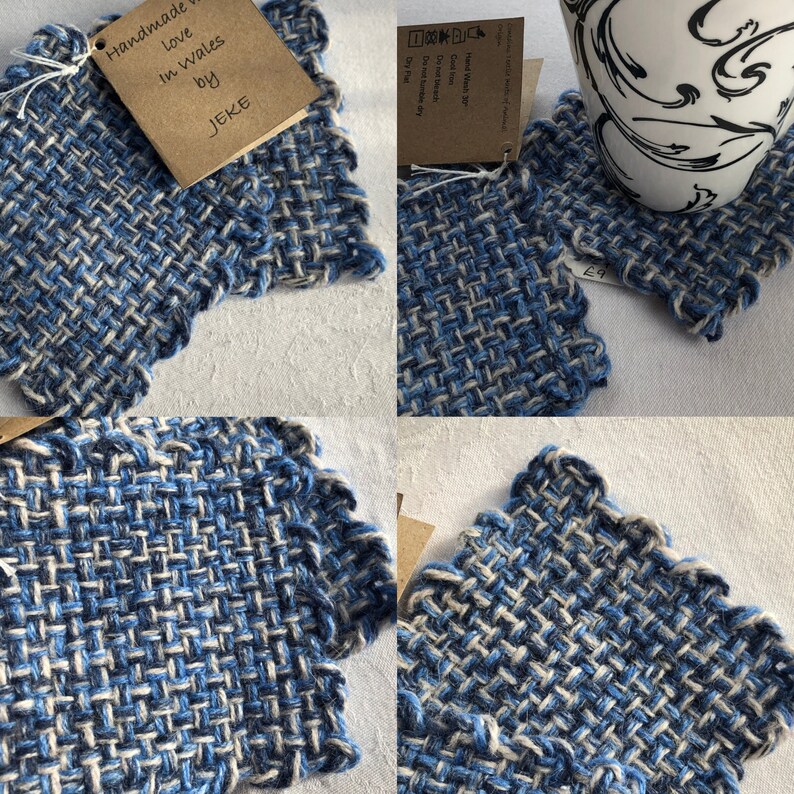 Handwoven Wool Coasters by Esgair Fibres | 100% Wool, Alpaca Yarn ...