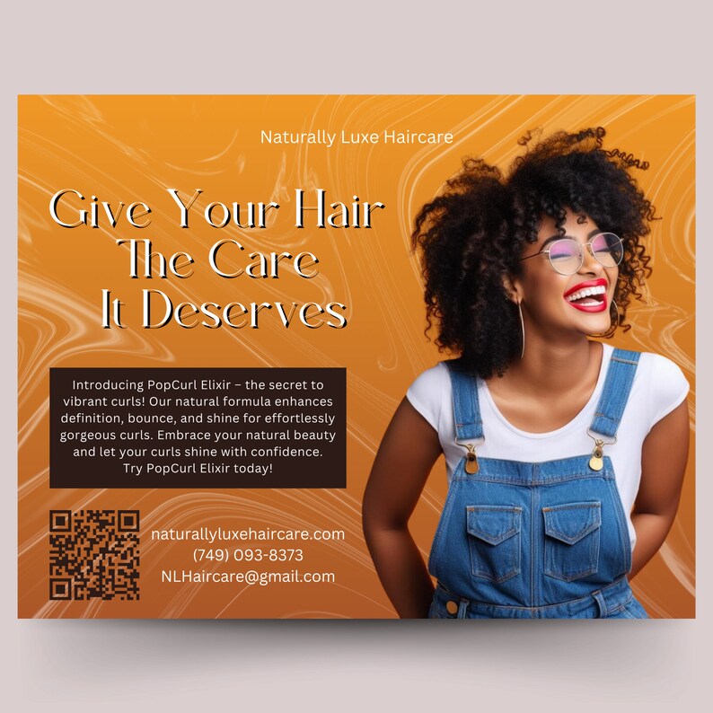 New Product Flyer, Premade Business Social Media Flyer, Hair Product ...