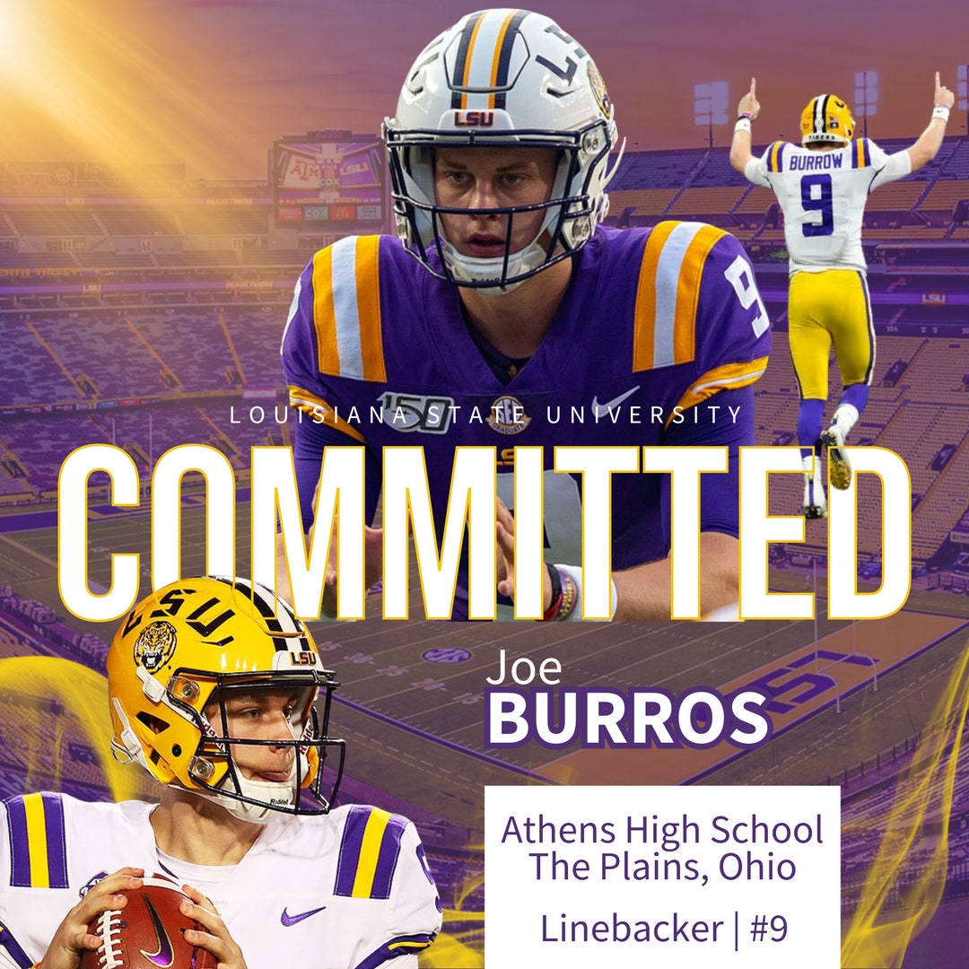 Sports Committed DIY Template | Commitment Social Media Flyer | Signing ...