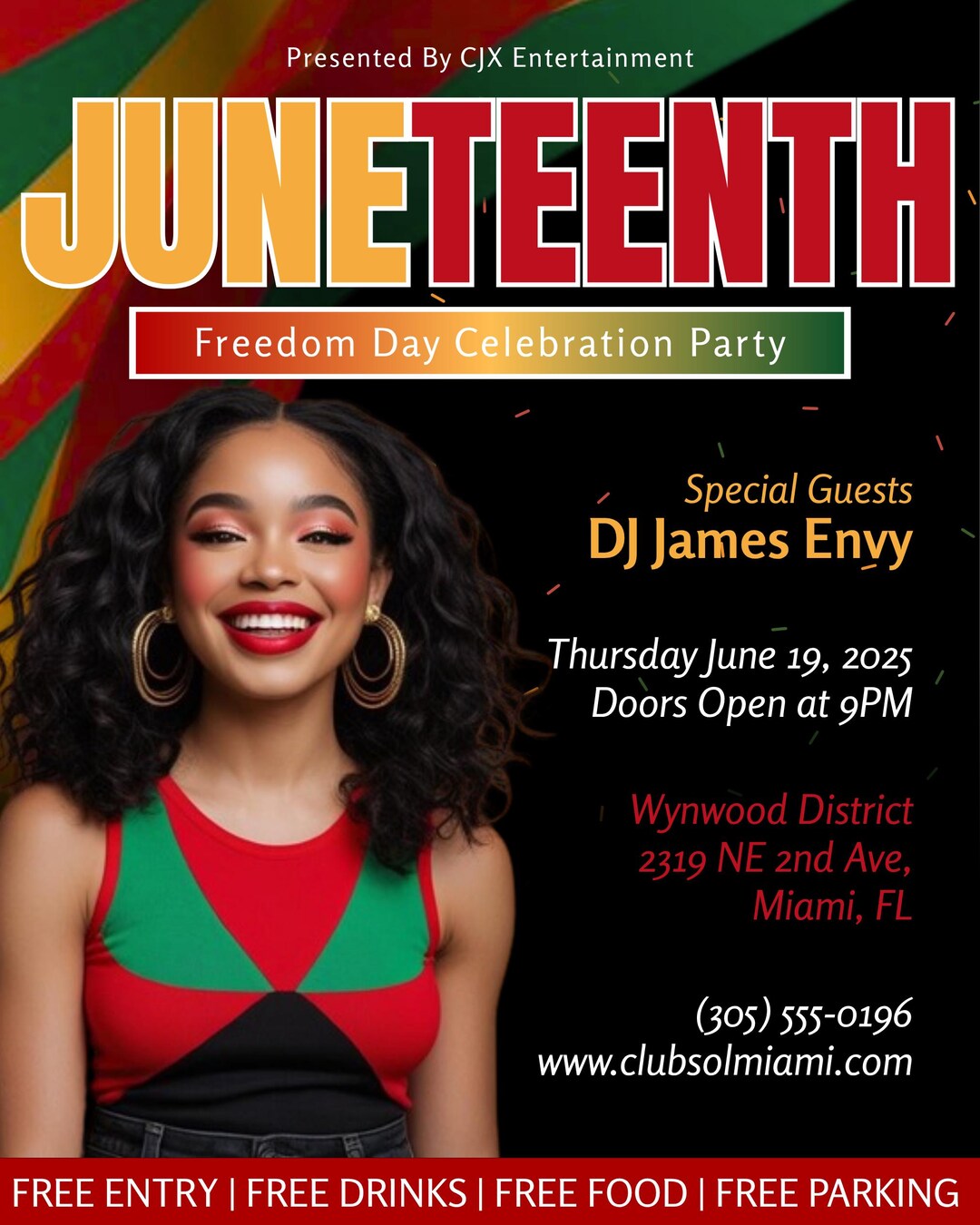 Juneteenth Flyer, Juneteenth Sale Flyer, Editable Flyer Template ...