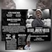 4 Page All Black Obituary Template | Black Men's Style Funeral Program ...