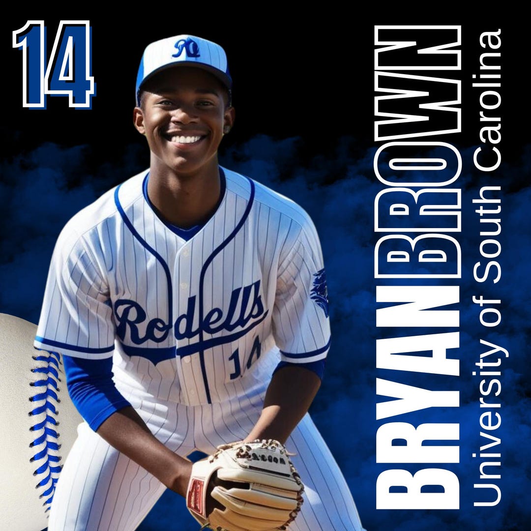 Sports Committed Baseball Template | Commitment Social Media Flyer ...