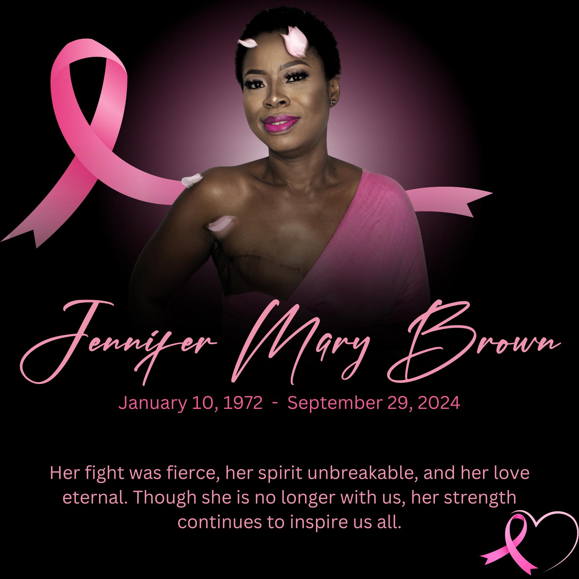 Breast Cancer Memorial Tribute Flyer | in Loving Memory Forever| Breast ...