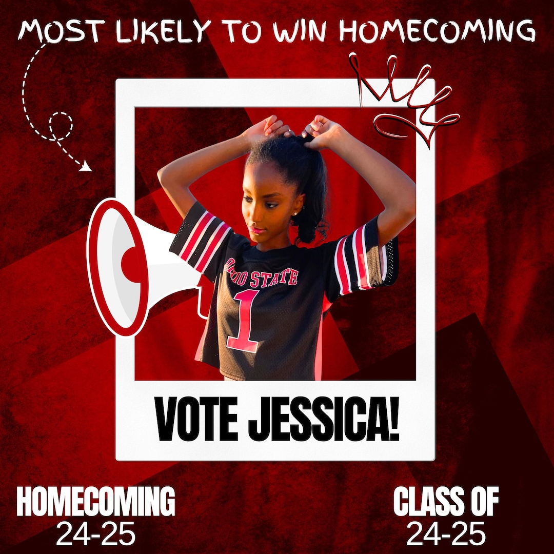 Red Homecoming Flyer, Homecoming Flyer Template, HOCO Flyer, Homecoming ...