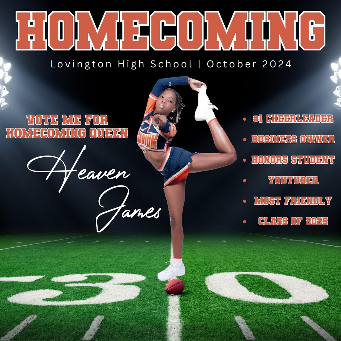 Homecoming Flyer, Homecoming Flyer Template, HOCO Flyer, Homecoming ...