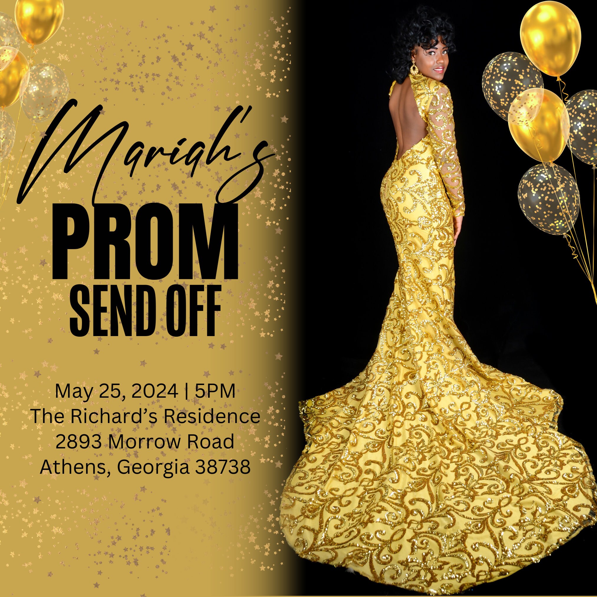 DIY Editable Prom Send off Flyer, Prom Invitation Flyer, Prom Flyer ...