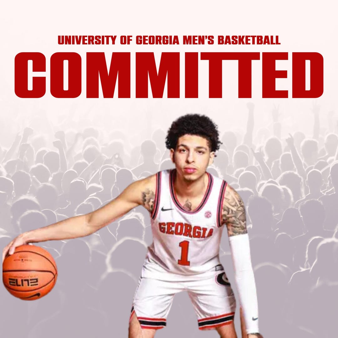 Sports Committed DIY Template | Commitment Social Media Flyer | Signing ...