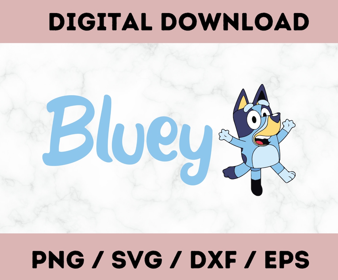 Bluey Svg Bluey Cut Files for Cricut Bluey the Dog Clipart - Etsy UK