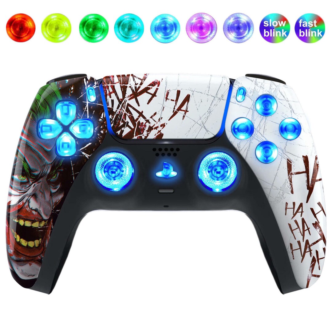 HAHAHA Silent Modz LED Light-up Buttons Wireless Custom Controller for ...