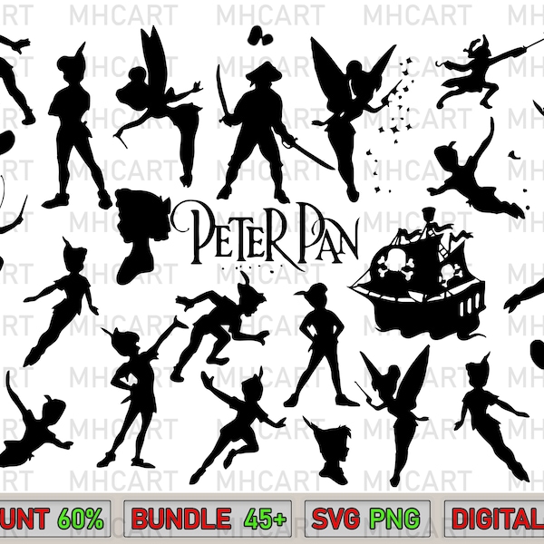 Peter Pan Silhouette - Etsy