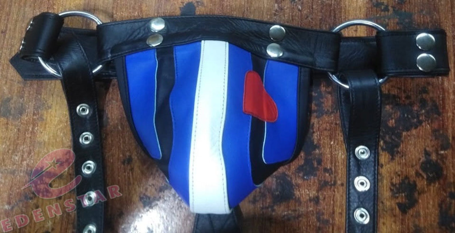 Men's 100% Genuine Leather Pride Flag Jockstrap Men - Etsy