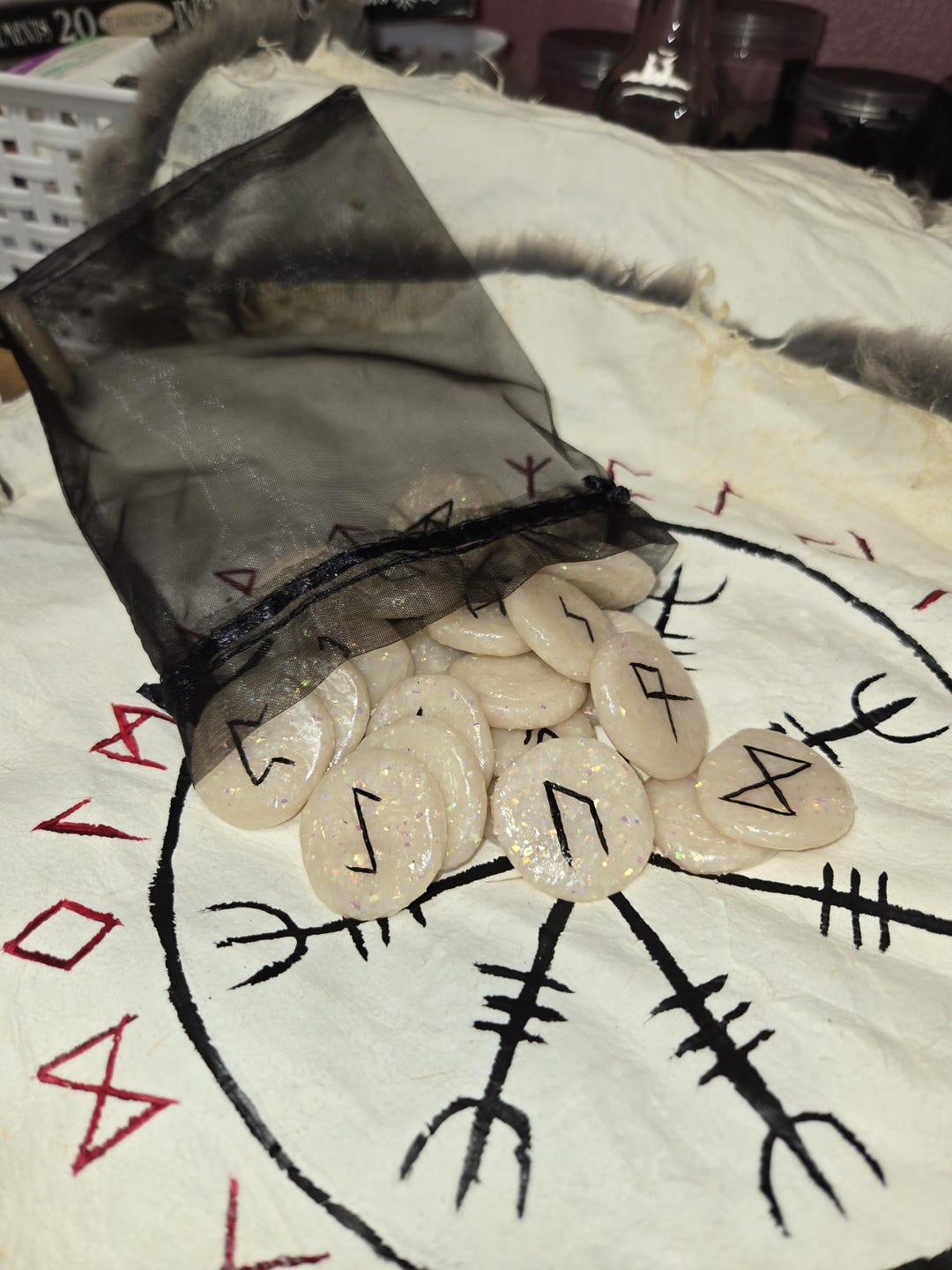 Elder Futhark Runes - Clay - Opal - Etsy