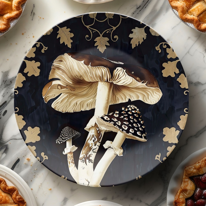 Mushroom Dinner Plates - Etsy
