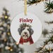 Sheepadoodle Christmas Ornament, Personalized Name Doodle Lover Gift ...