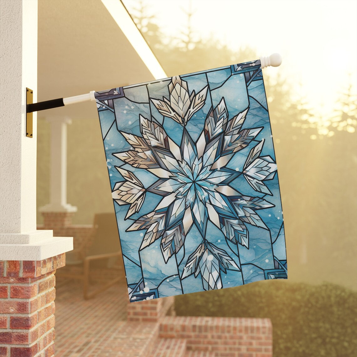 Winter Snowflake Garden Flag Gift, Christmas Snowflake House Flag ...