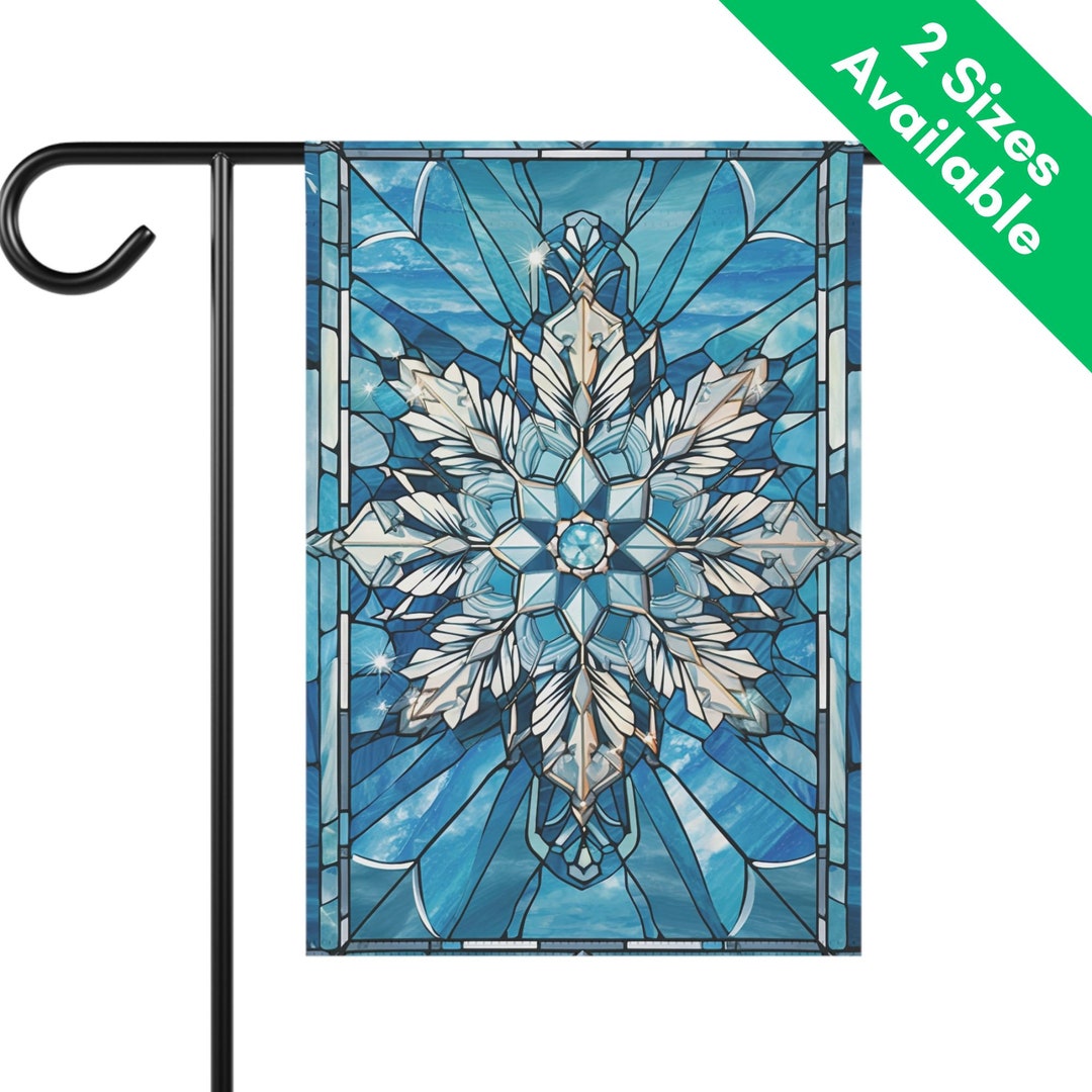 Winter Snowflake Garden Flag Gift, Christmas Snowflake House Flag ...