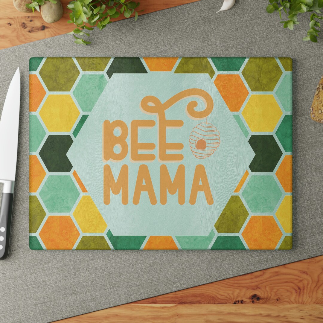 Colorful Abstract Spring Flower Cutting Board Spring Decor Modern Glass ...