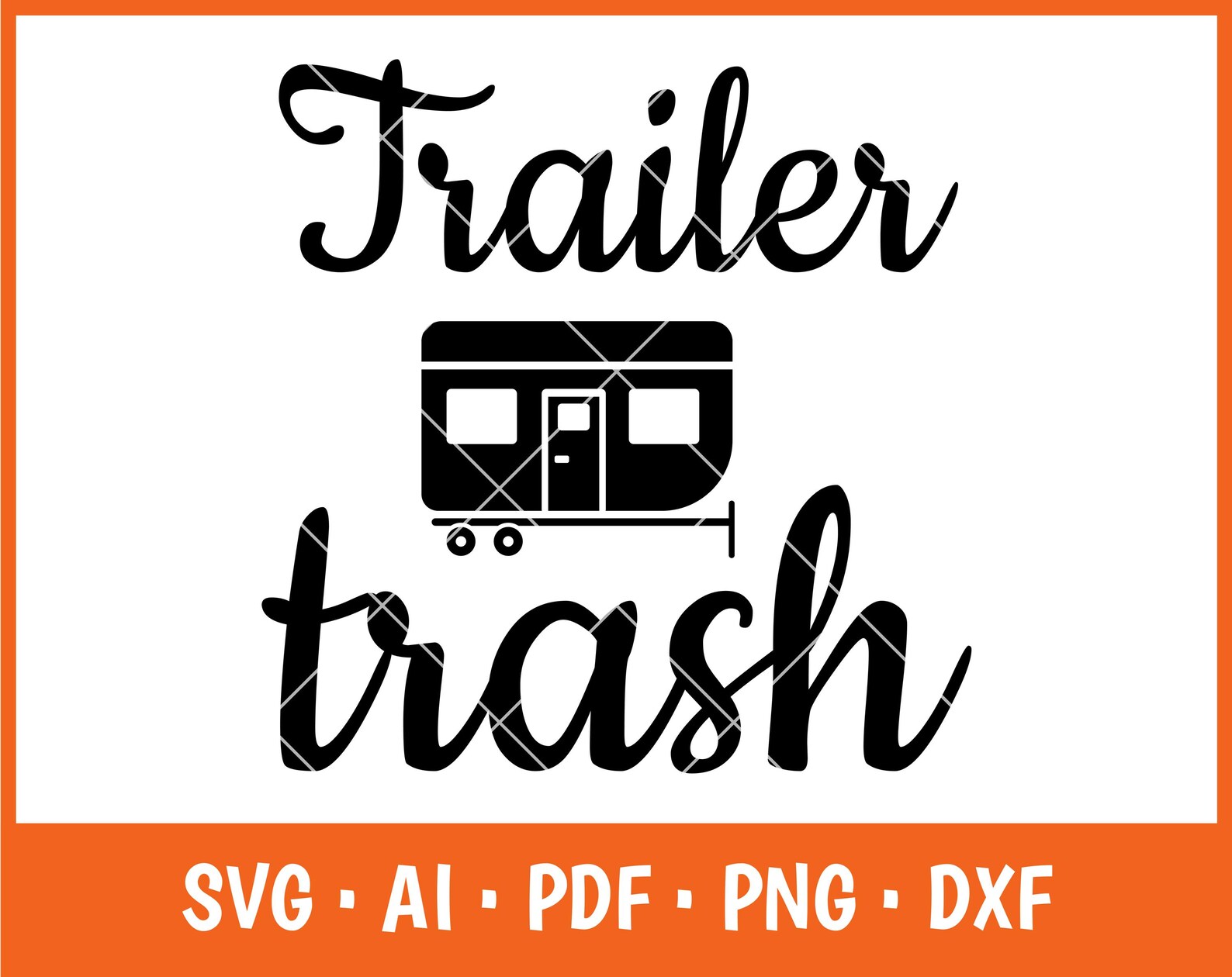 High Class Trailer Trash SVG: Camping Vacation Design (digital Files ...