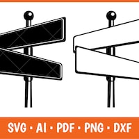 Destination Sign Svg, Road Signs Svg, Direction Sign Clipart, Wood Sign ...