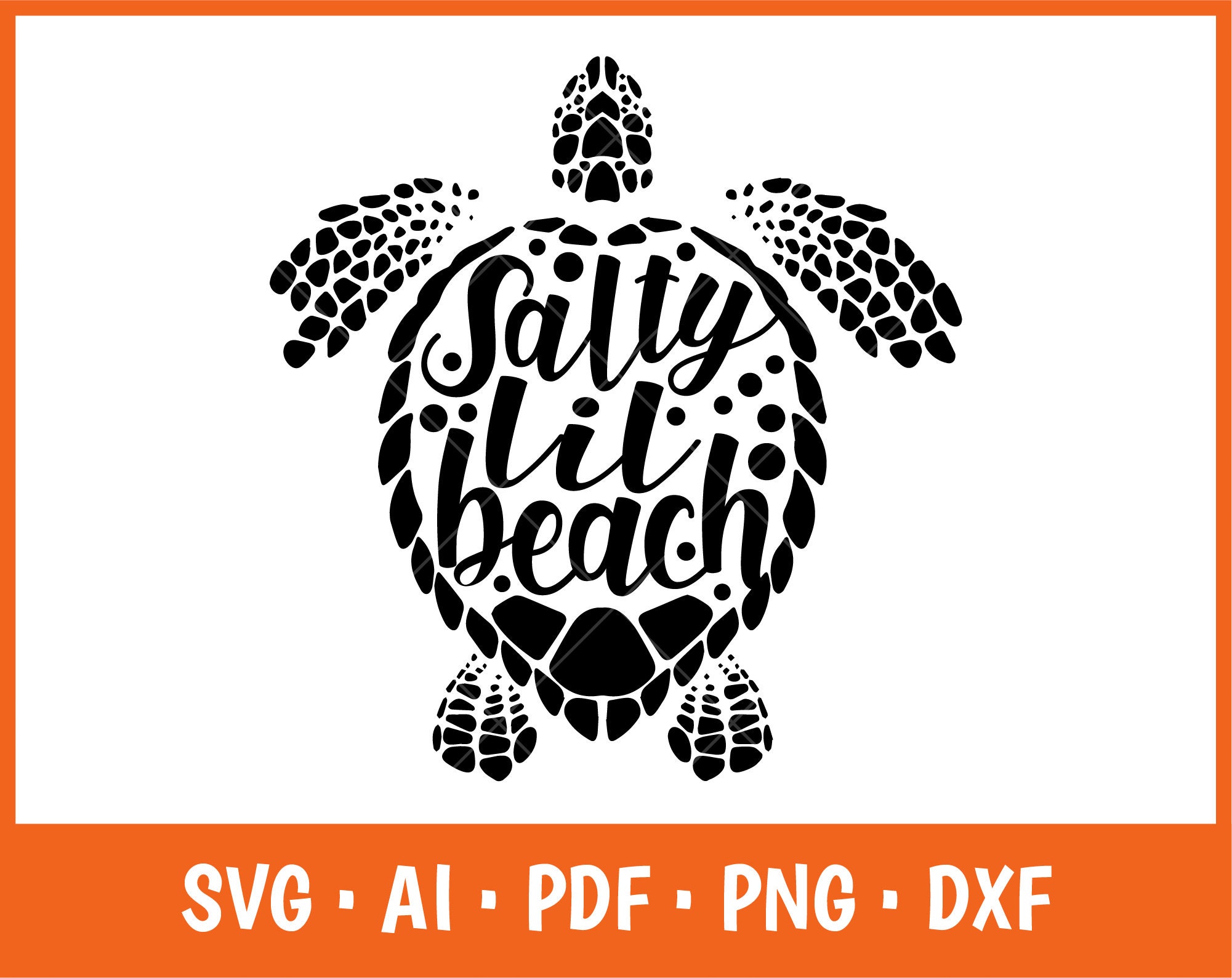Sea Turtle Salty Lil Beach Beach Svg Beach Signs Turtle Svg - Etsy