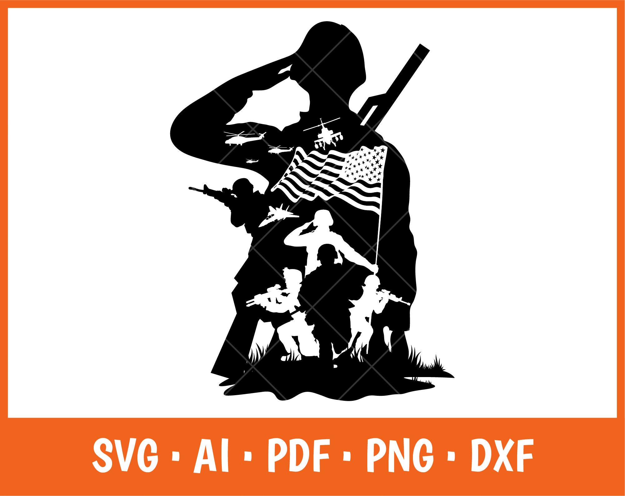 US Soldier Svg, US Army Svg, Military Svg, Soldier Clipart, Veteran ...