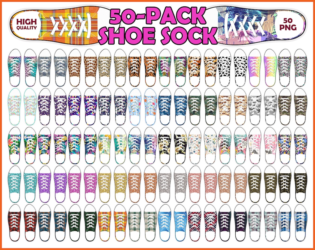 Sublimation Socks, Shoe Socks Png, Sock Sublimation Template ...