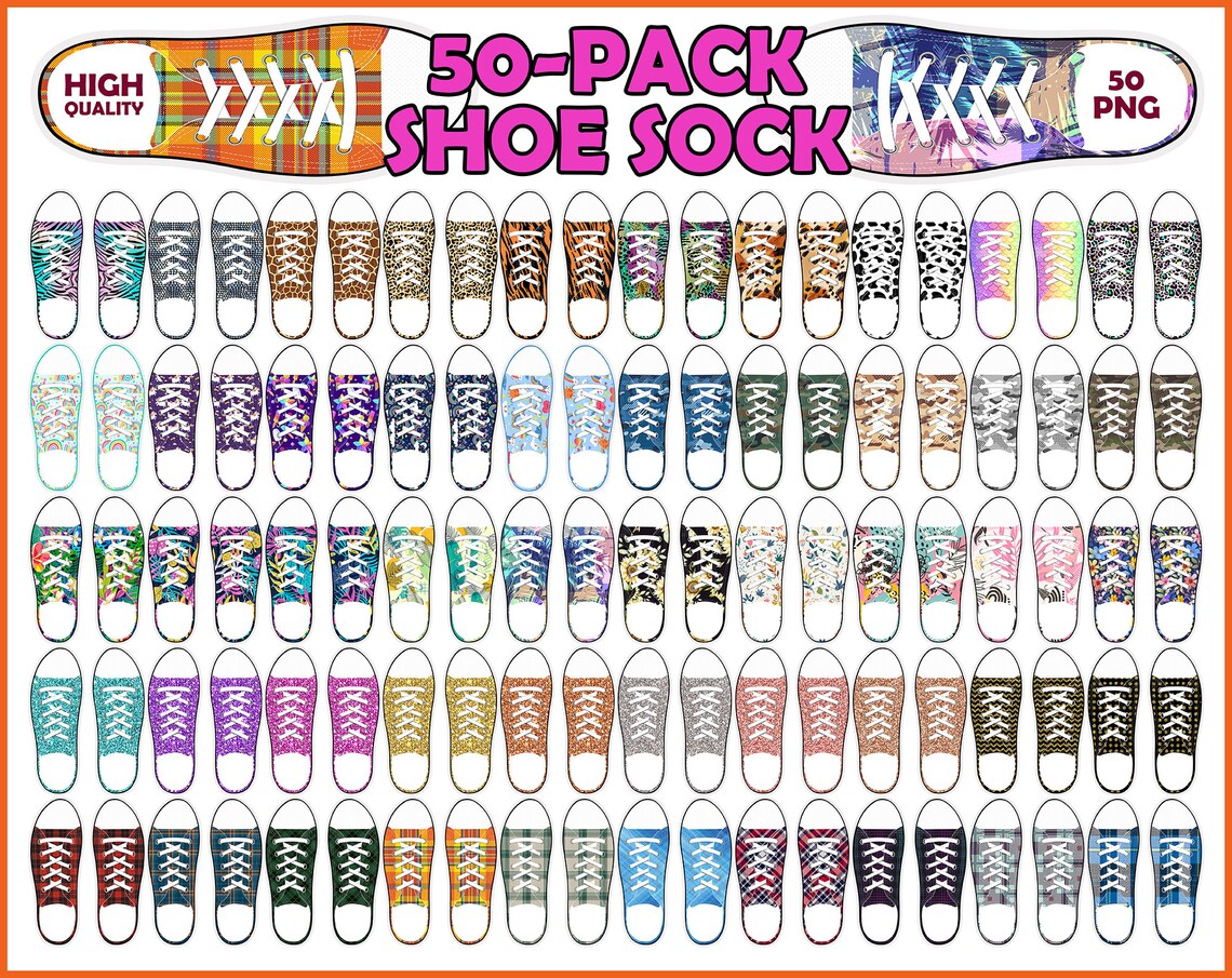 Sublimation Socks, Shoe Socks Png, Sock Sublimation Template ...