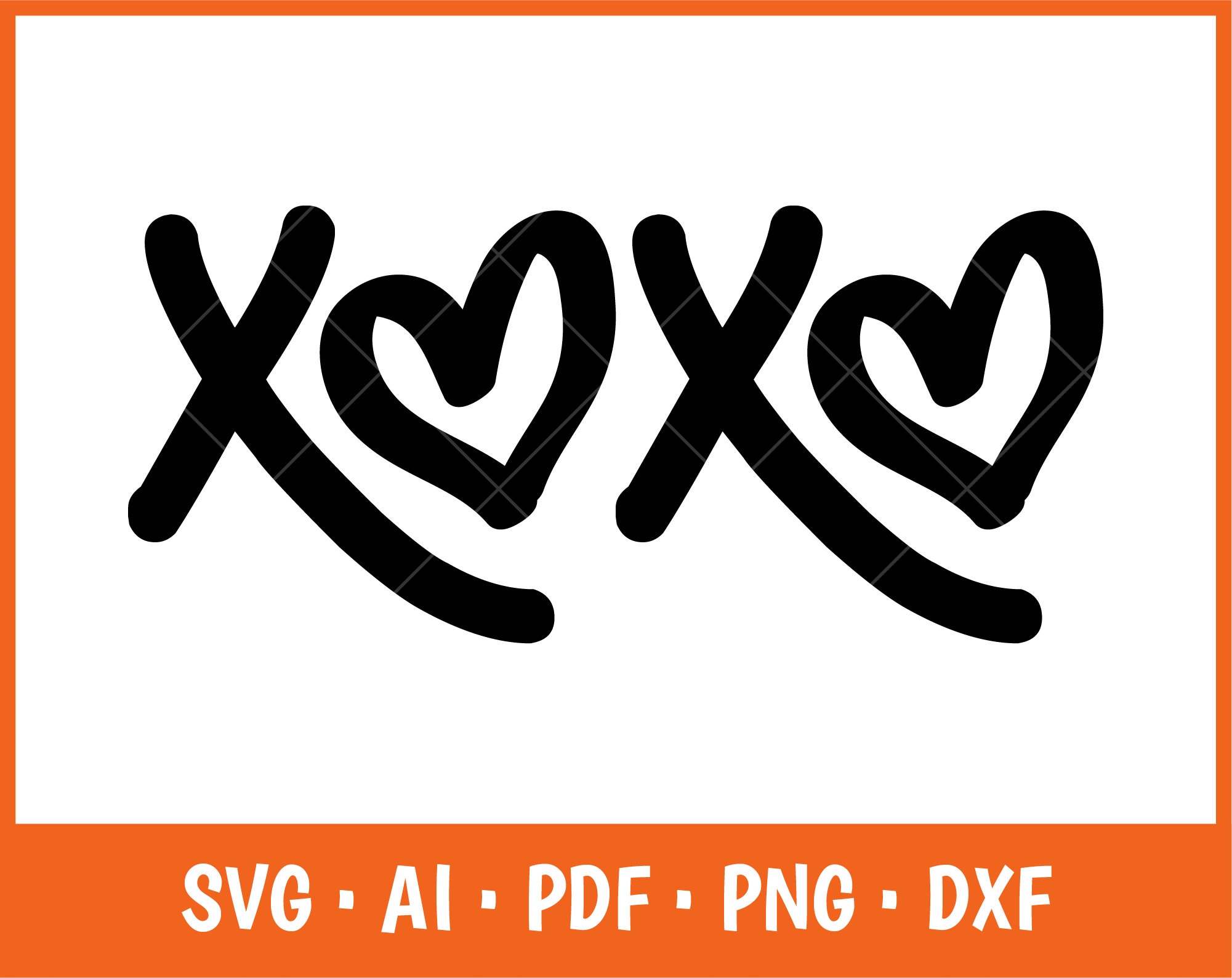 XOXO Svg, Valentines Day Svg, Love Svg, Hugs and Kisses Svg, Heart Svg ...