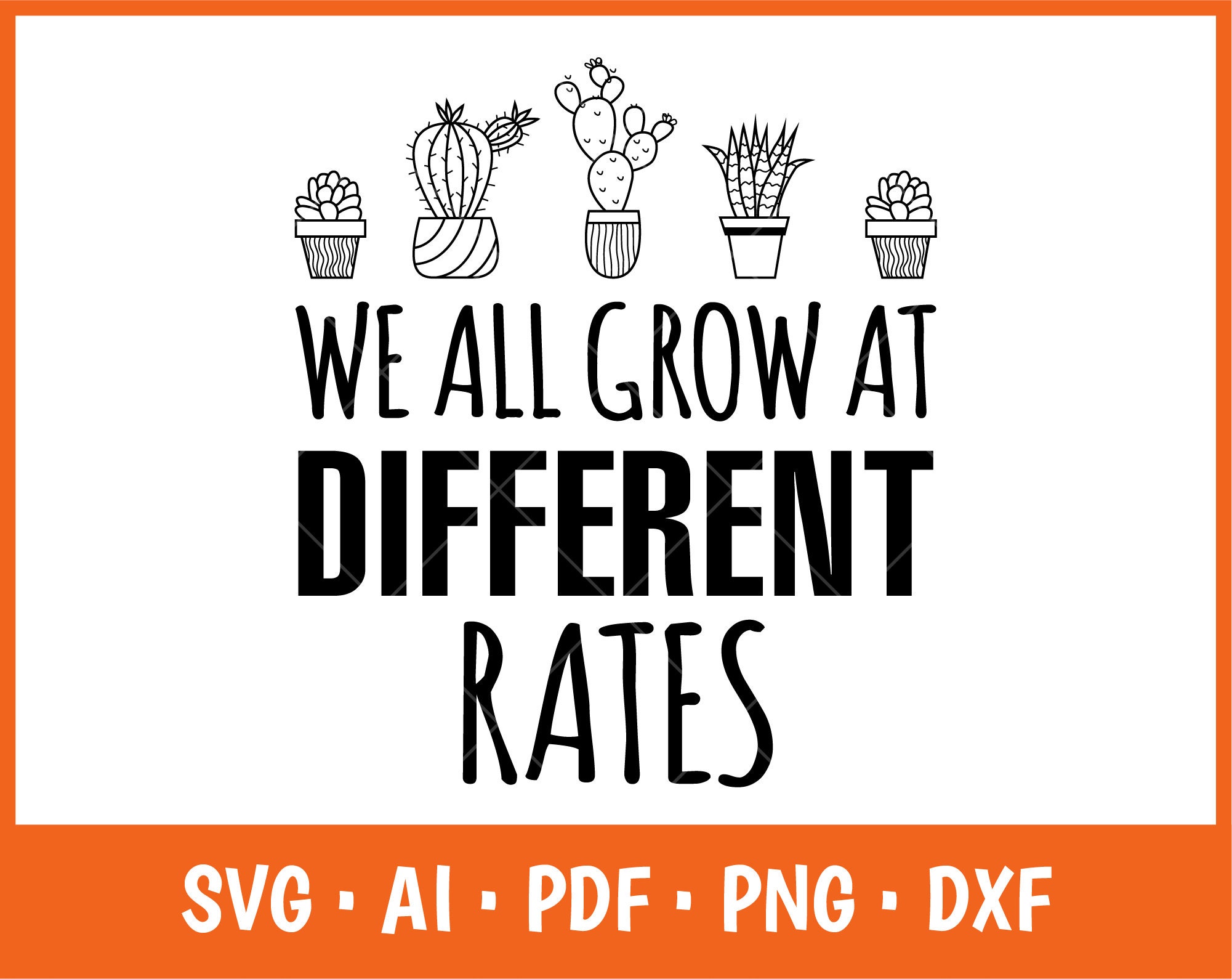 We All Grow at Different Rates Svg Coworker Gift - Etsy