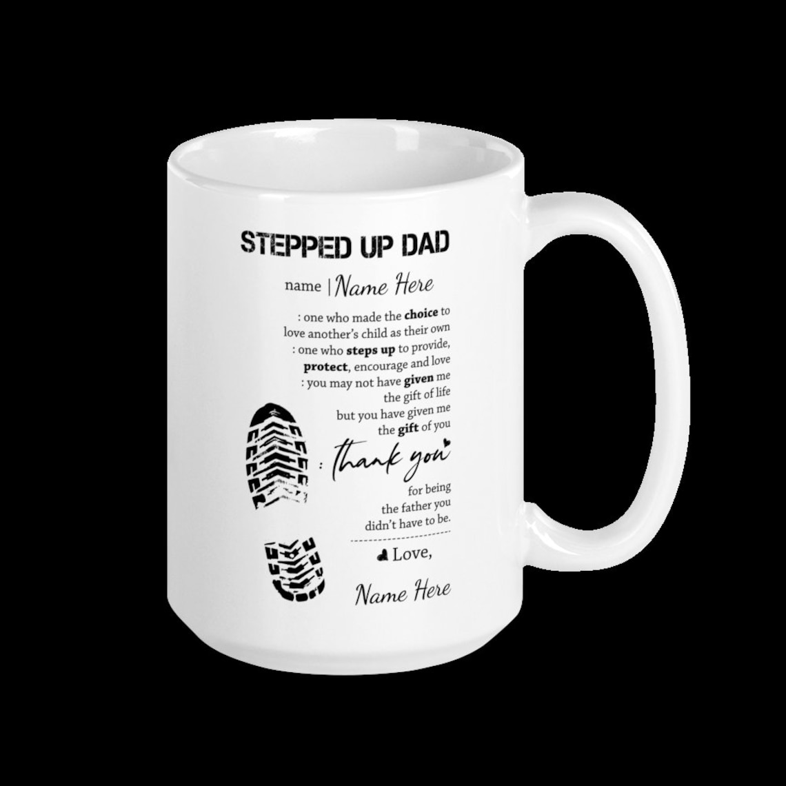 Stepped up Dad Svg File Father's Day Svg, Personalized Svg, Stepdad Svg ...