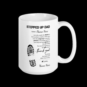 Stepped up Dad Svg File Father's Day Svg, Personalized Svg, Stepdad Svg ...