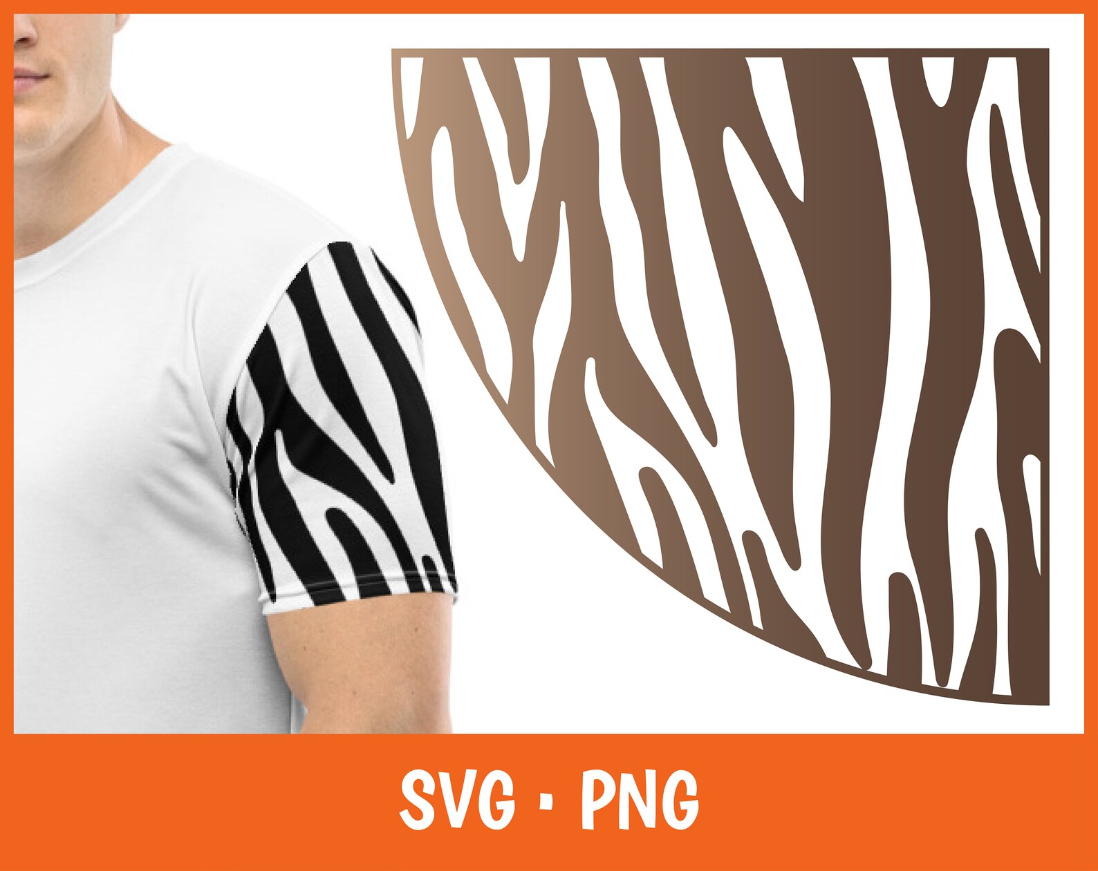 Zebra Bleached Sleeve Stencil Digital File Svg Png, Zebra Svg Sleeve ...